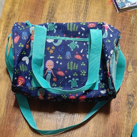Accessories | Colorful Mermaid And Sea Creature Kids Duffle Bag | Poshmark